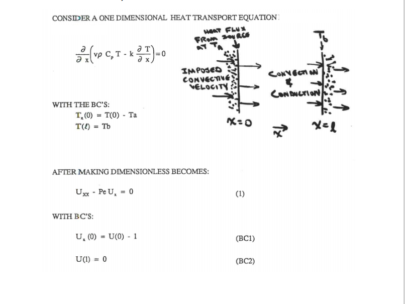 First derive a finite difference formulation for the | Chegg.com