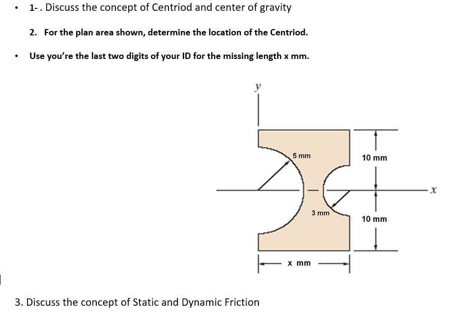 Solved . 1-. Discuss the concept of Centriod and center of | Chegg.com