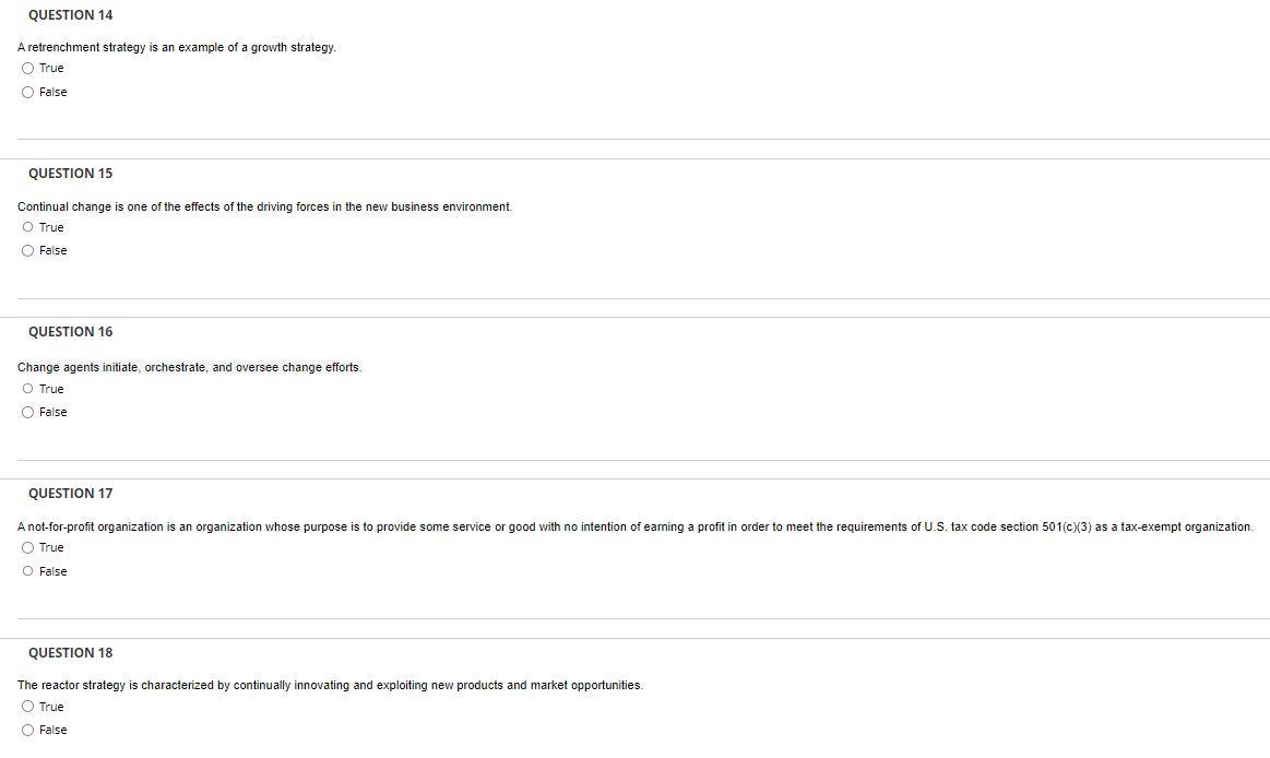 Solved A retrenchment strategy is an example of a growth | Chegg.com