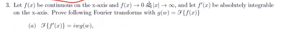 Solved 3. Let f(x) be continuous on the x-axis and f(x)→0 at | Chegg.com