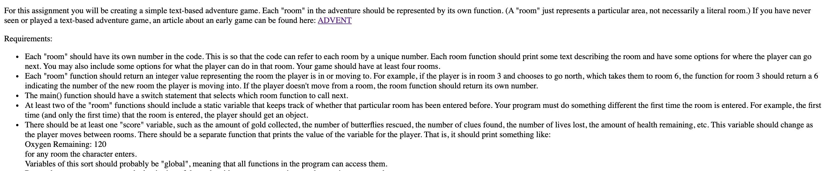 Solved For this assignment you will be creating a simple | Chegg.com