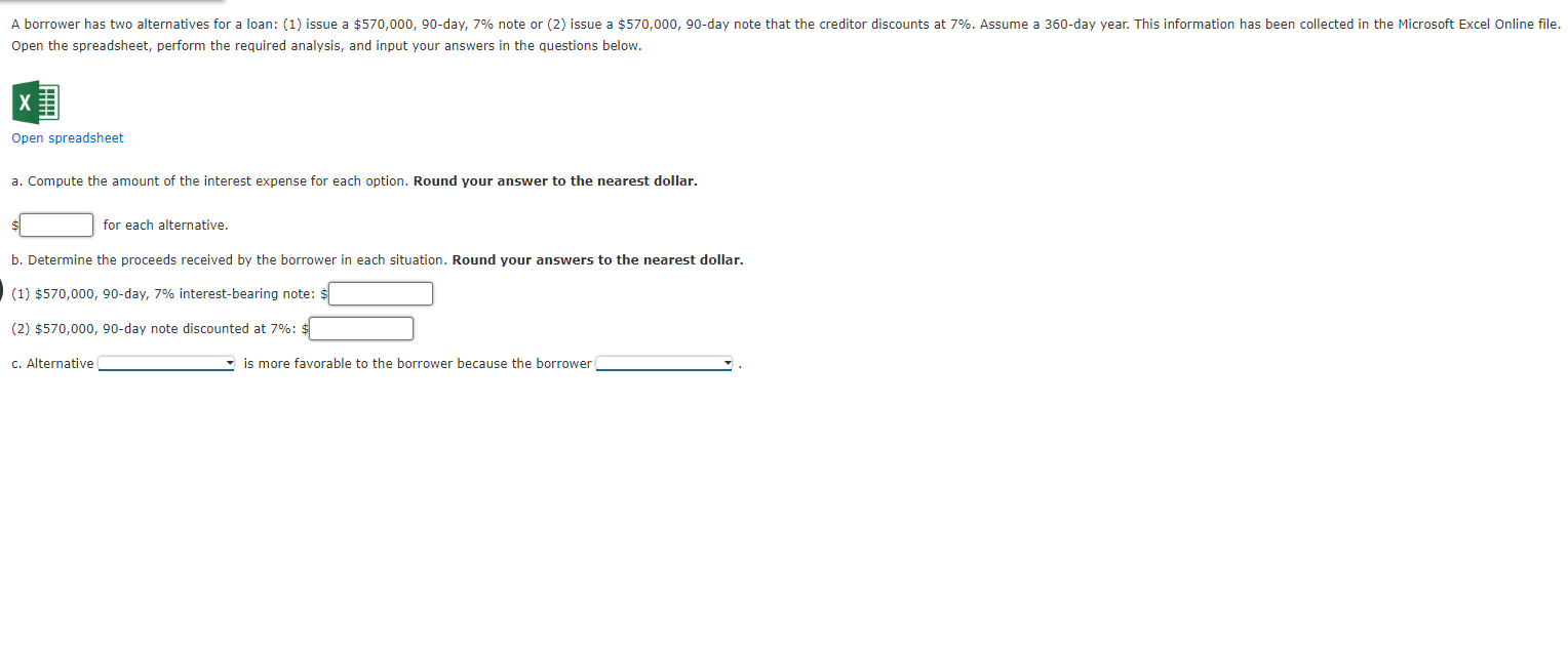Solved Open the spreadsheet, perform the required analysis, | Chegg.com