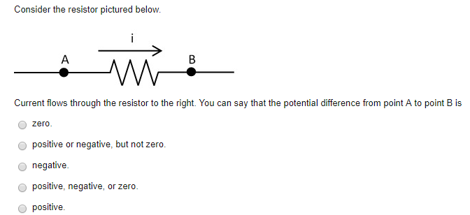 Solved Consider the resistor pictured below. - Current flows | Chegg.com