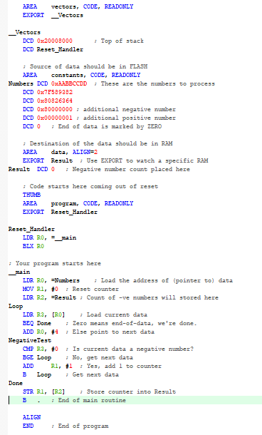 AREA vectors, CODE, READONLY EXPORT | Chegg.com
