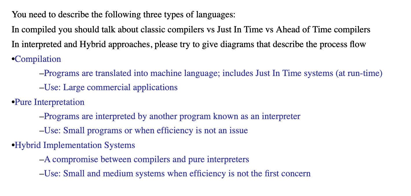 Solved You need to describe the following three types of | Chegg.com