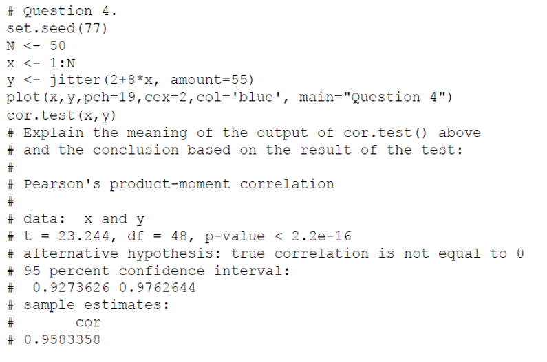 Solved # Question 4. set.seed (77) N