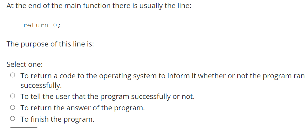 Solved The Default Case In A Switch Statement Select One 8656