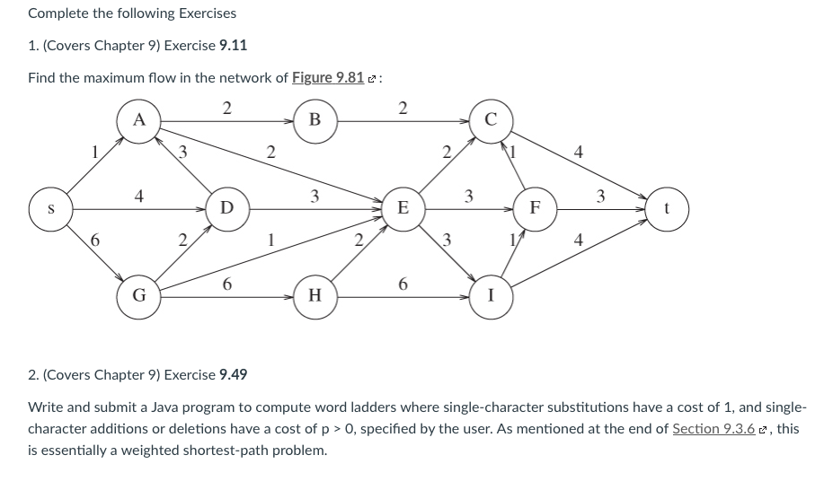 Solved Complete The Following Exercises 1 Covers Chapter9 Chegg solved-complete-the-following-exercises-1-covers-chapter9-chegg