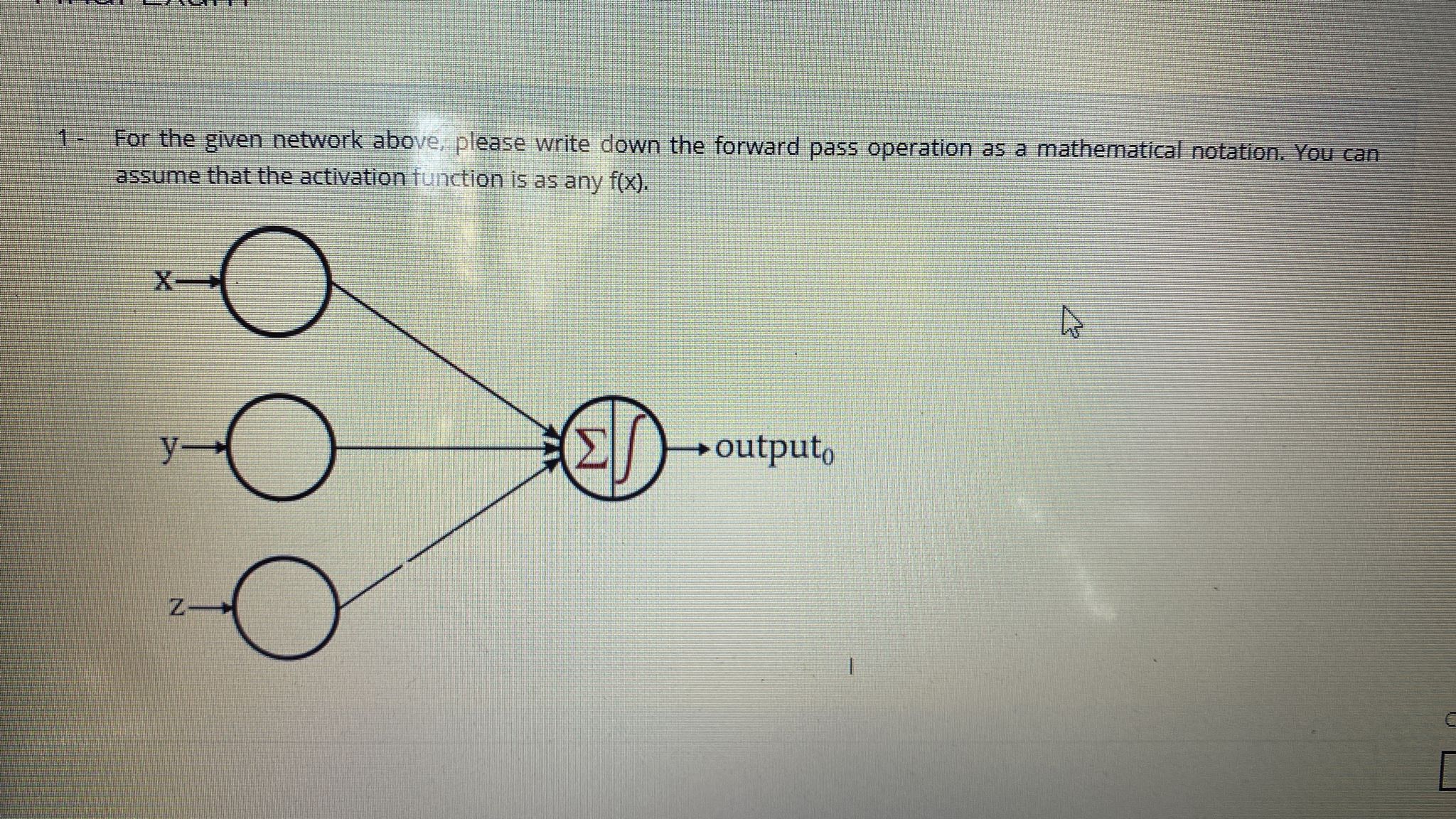 Solved For the given network above, please write down the | Chegg.com