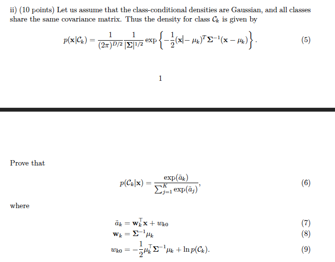 ii) (10 points) Let us assume that the | Chegg.com