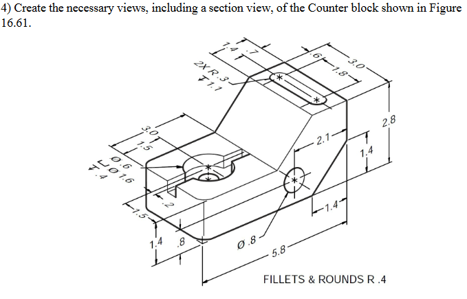 Solved 4) Create the necessary views, including a section | Chegg.com