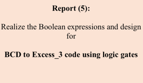 Solved Report (5): Realize the Boolean expressions and | Chegg.com