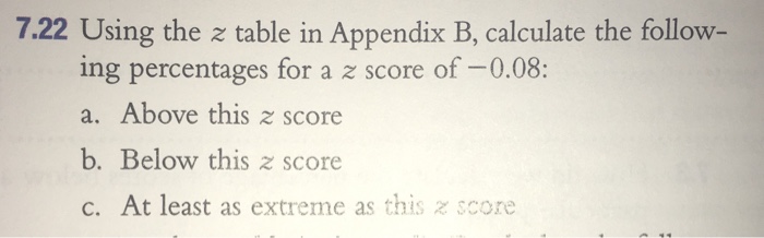 Solved Using the z table in Appendix B, calculate the | Chegg.com