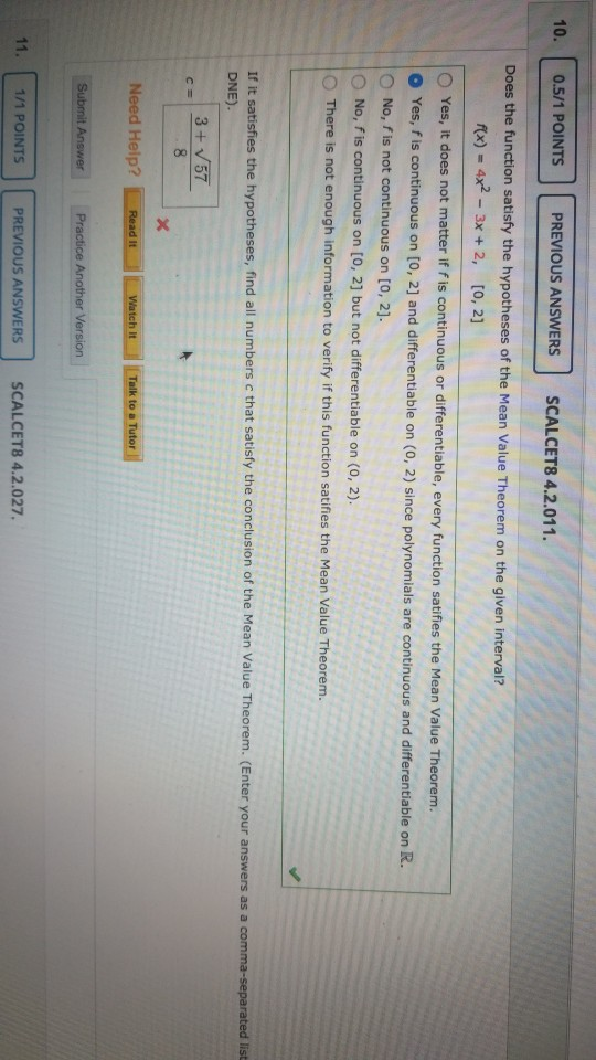 Solved -/1 POINTS SCALCET8 4.3.AE.001. MY NOTES EXAMPLE 1 | Chegg.com