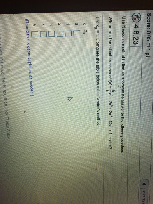 Solved Score 005 Of 1 Pt 8 Of 12 4823 Use Newtons 