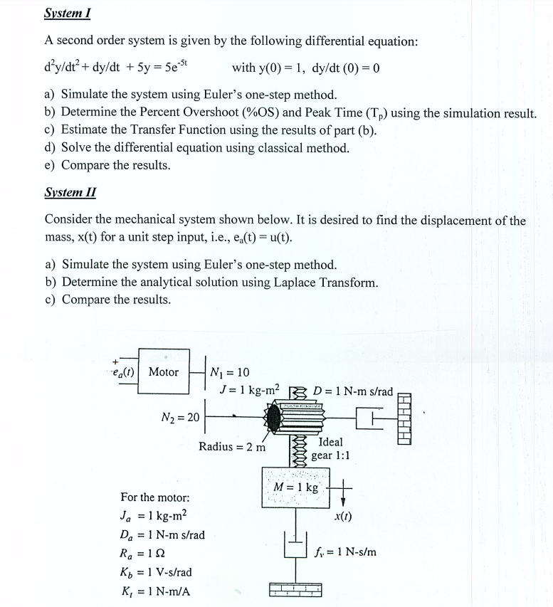 I need some help with implementing system 2 from the | Chegg.com