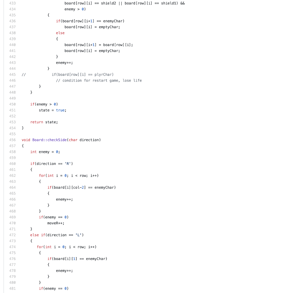 Solved Space Invaders Game C++ 1. Look at the provided | Chegg.com