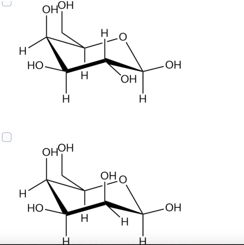 Solved Select the beta-chair conformation for the following | Chegg.com