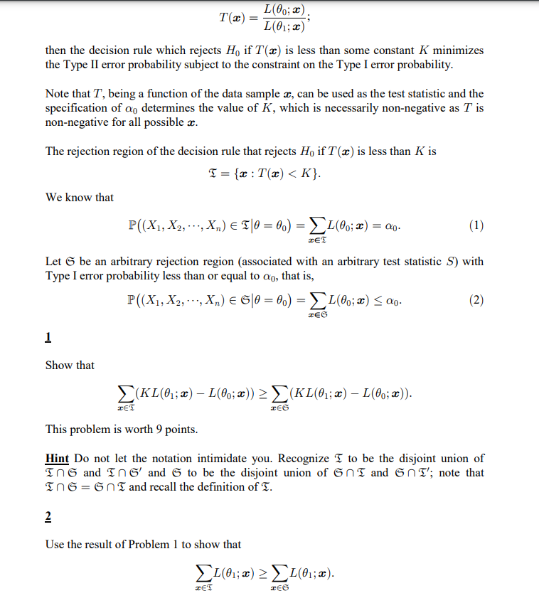 Suppose an experiment and a sample size are fixed and | Chegg.com
