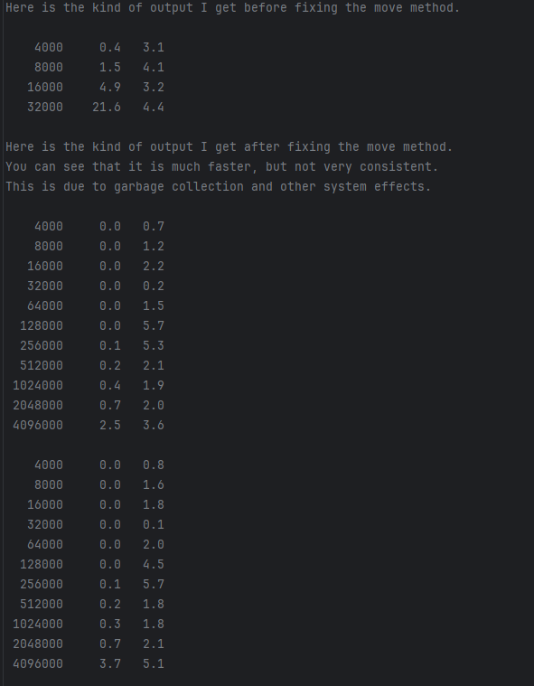 Solved Transform the move() algorithm from one which is | Chegg.com