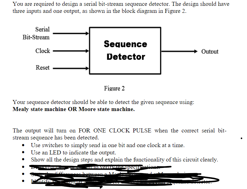 Solved You are required to design a serial bit-stream | Chegg.com