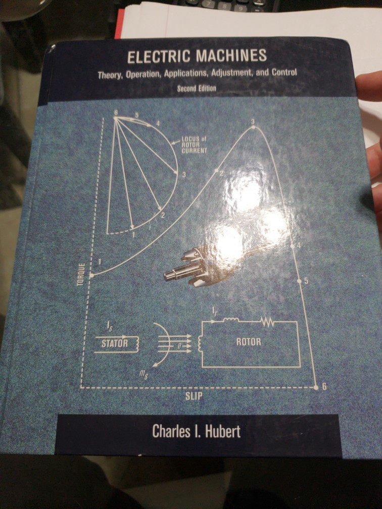 Solved ELECTRIC MACHINES Theory, Operation, Applications, | Chegg.com