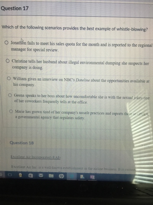 Solved Which of the following scenarios provides the best | Chegg.com