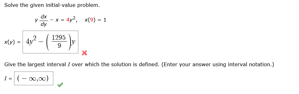 Solved Solve the given initial-value | Chegg.com