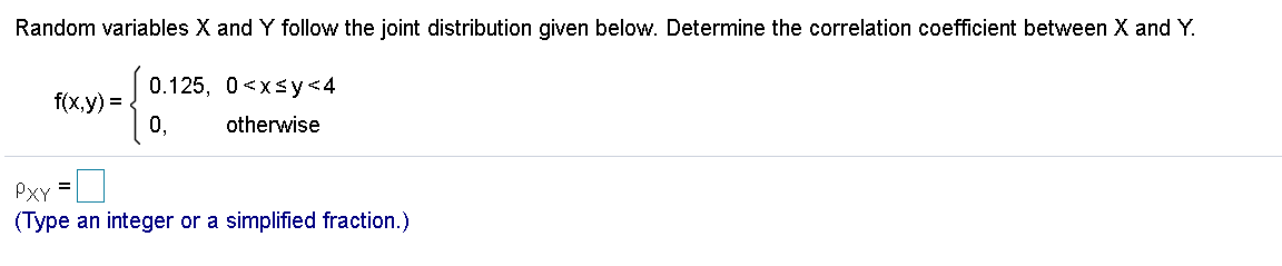 Solved Random variables X and Y follow the joint | Chegg.com