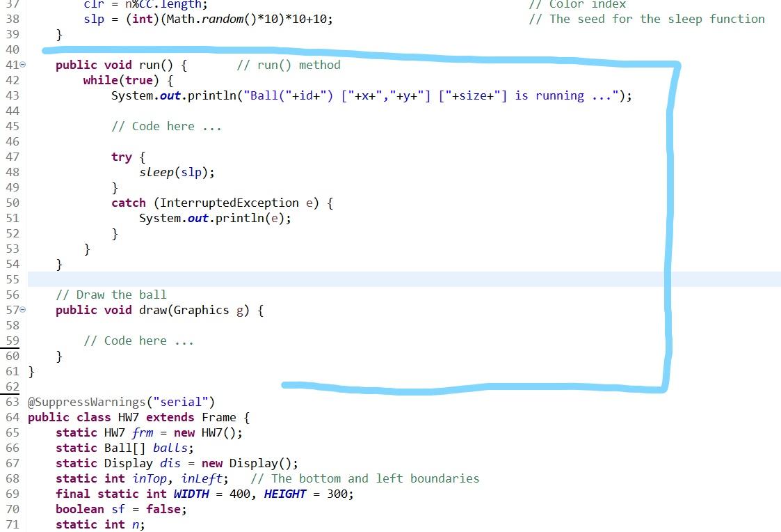 Solved Ball Bouncing In Java Program I Would Need Help For 4984