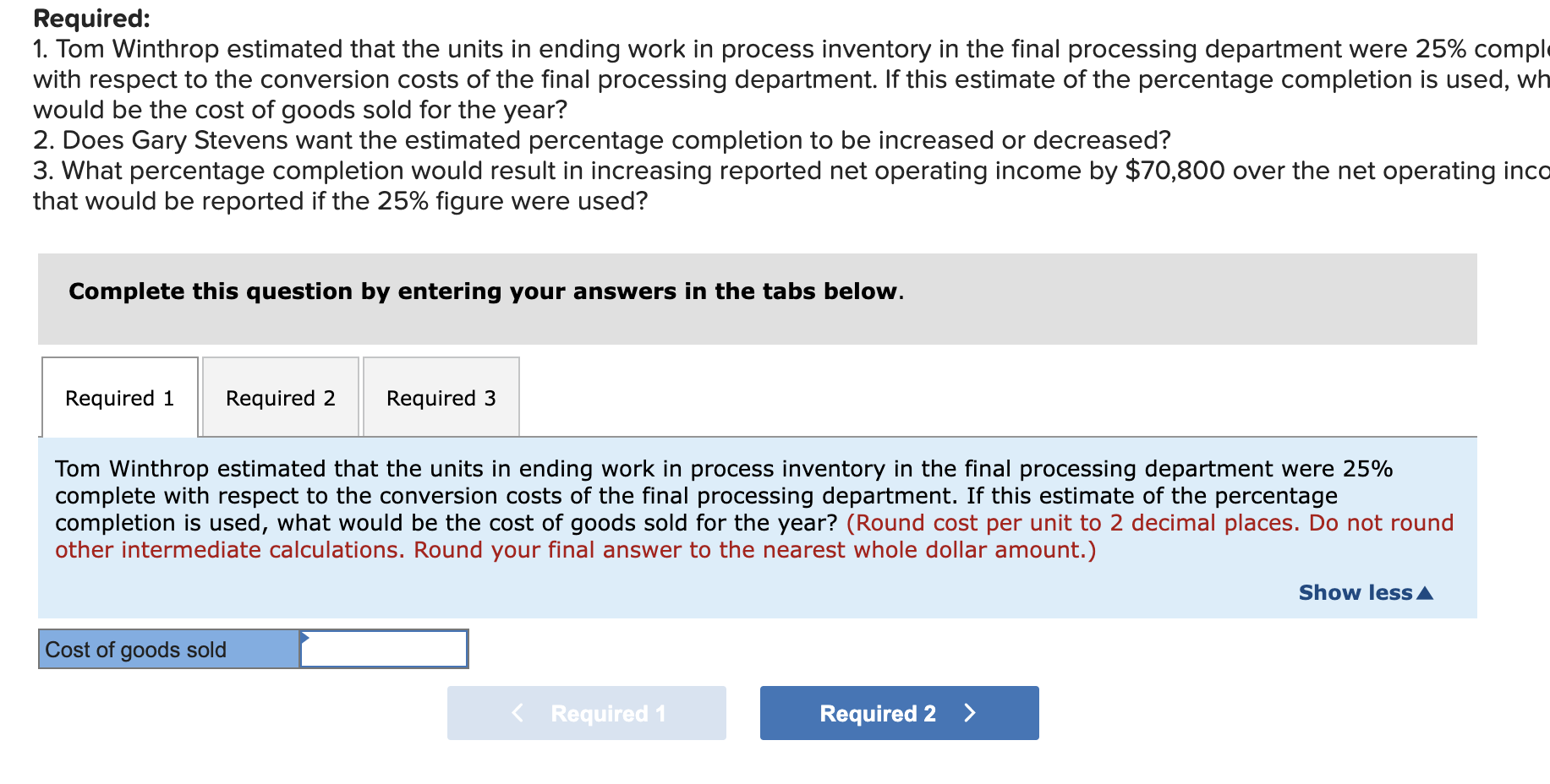 Solved Gary Stevens And Mary James Are Production Managers Chegg