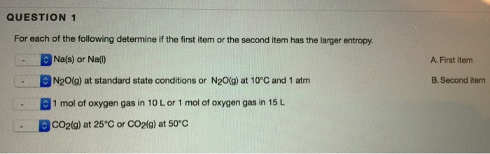 Solved For each of the following determine if the first item | Chegg.com