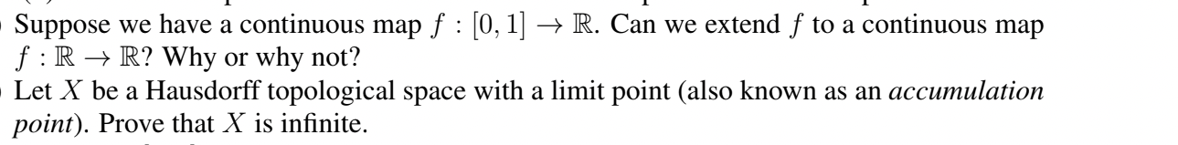 Solved Suppose we have a continuous map ƒ : [0, 1] → R. Can | Chegg.com