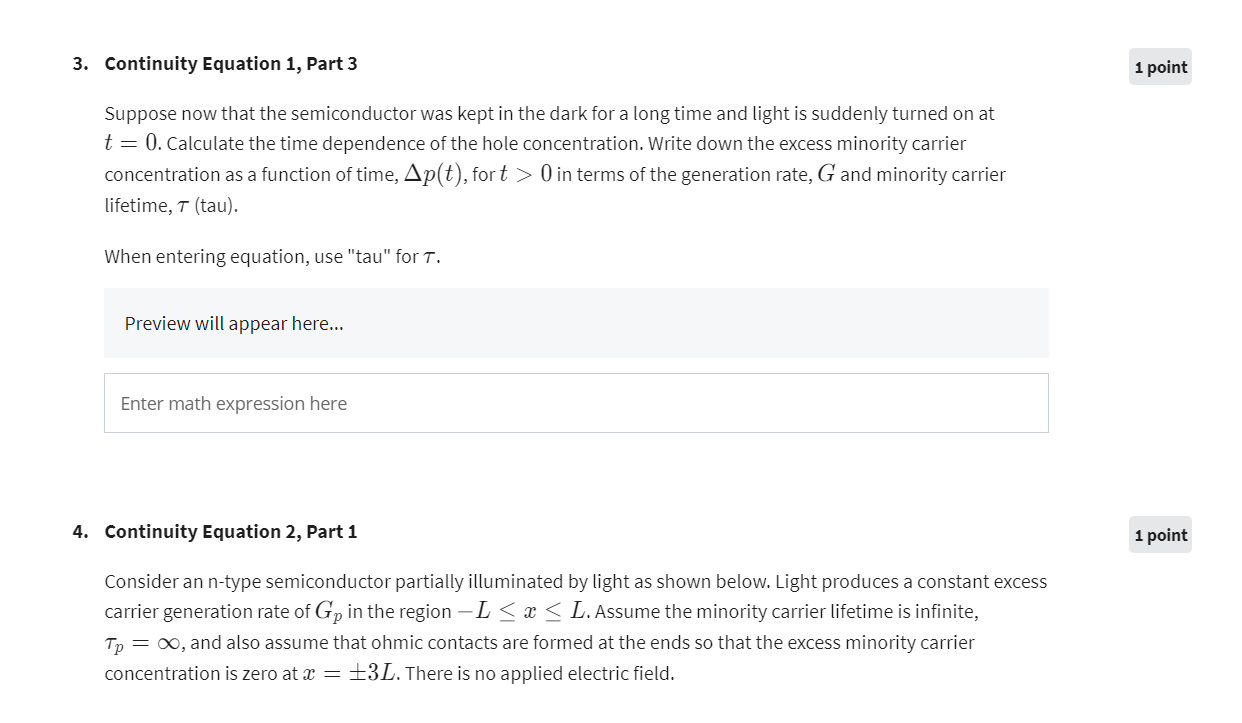 Solved Suppose now that the semiconductor was kept in the | Chegg.com