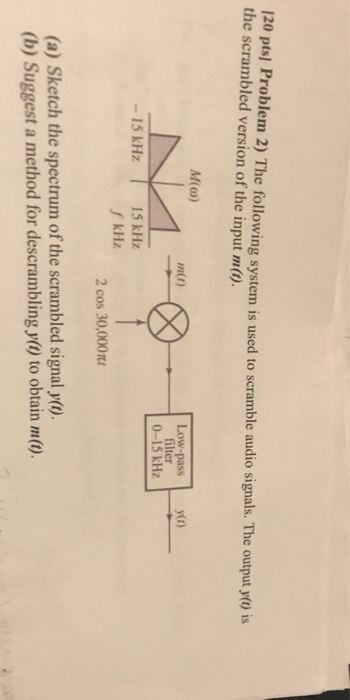 Solved 120 pts) Problem 2) The following system is used to | Chegg.com Solved 120 pts) Problem 2) The following system is used to | Chegg.com