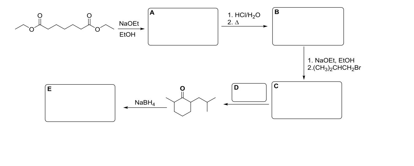 Solved Multi-Step Synthesis – Fill in the blank (A-L) for | Chegg.com