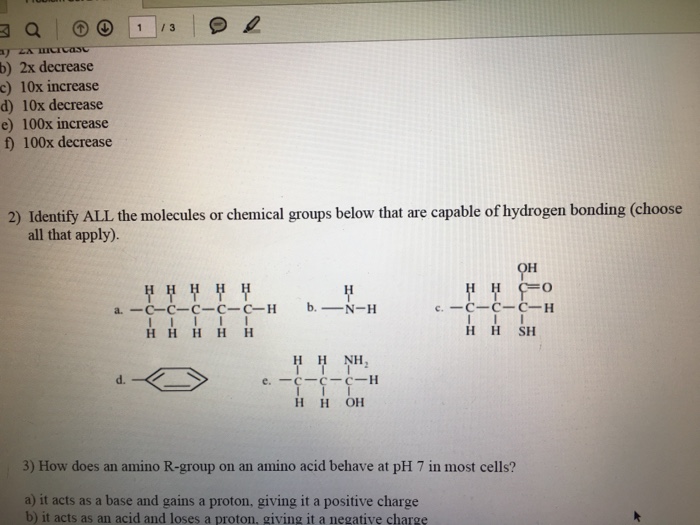 Solved b) 2x decrease c) 10x increase d) 10x decrease e) | Chegg.com