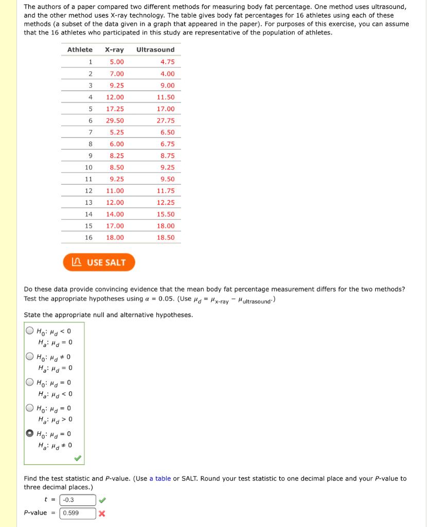 Solved The authors of a paper compared two different methods | Chegg.com
