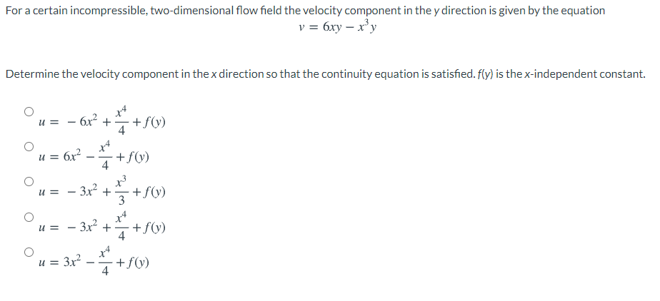 Solved For a certain incompressible, two-dimensional flow | Chegg.com