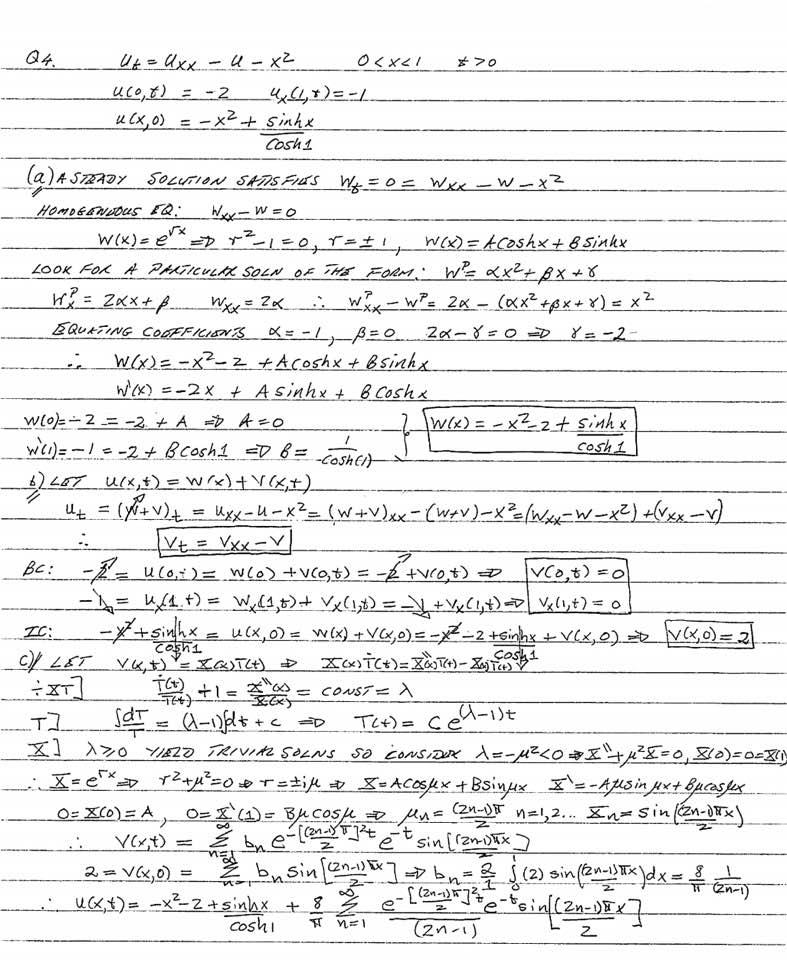 Solved 4. Solving a PDE with a time independent source using | Chegg.com
