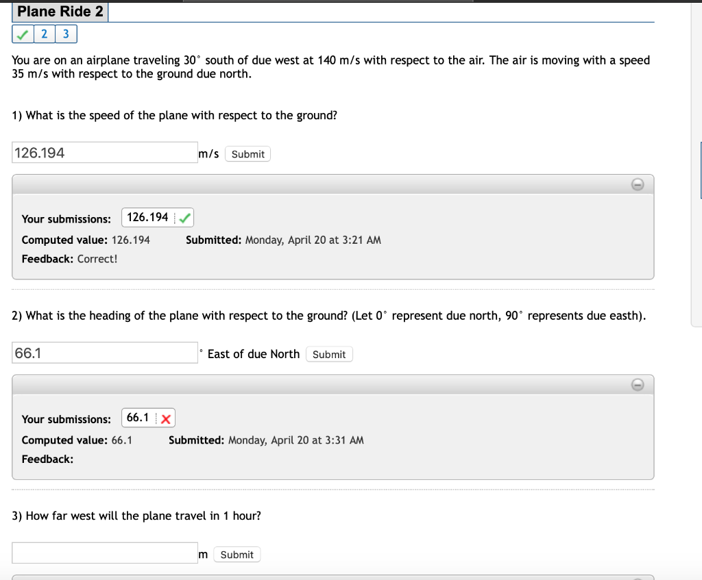 Solved Plane Ride 2 23 You are on an airplane traveling 30° | Chegg.com