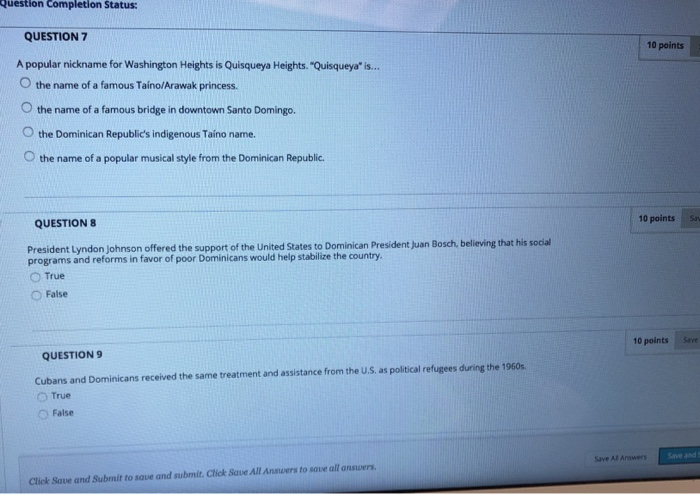 Solved question Completion Status: QUESTION 7 10 points A | Chegg.com