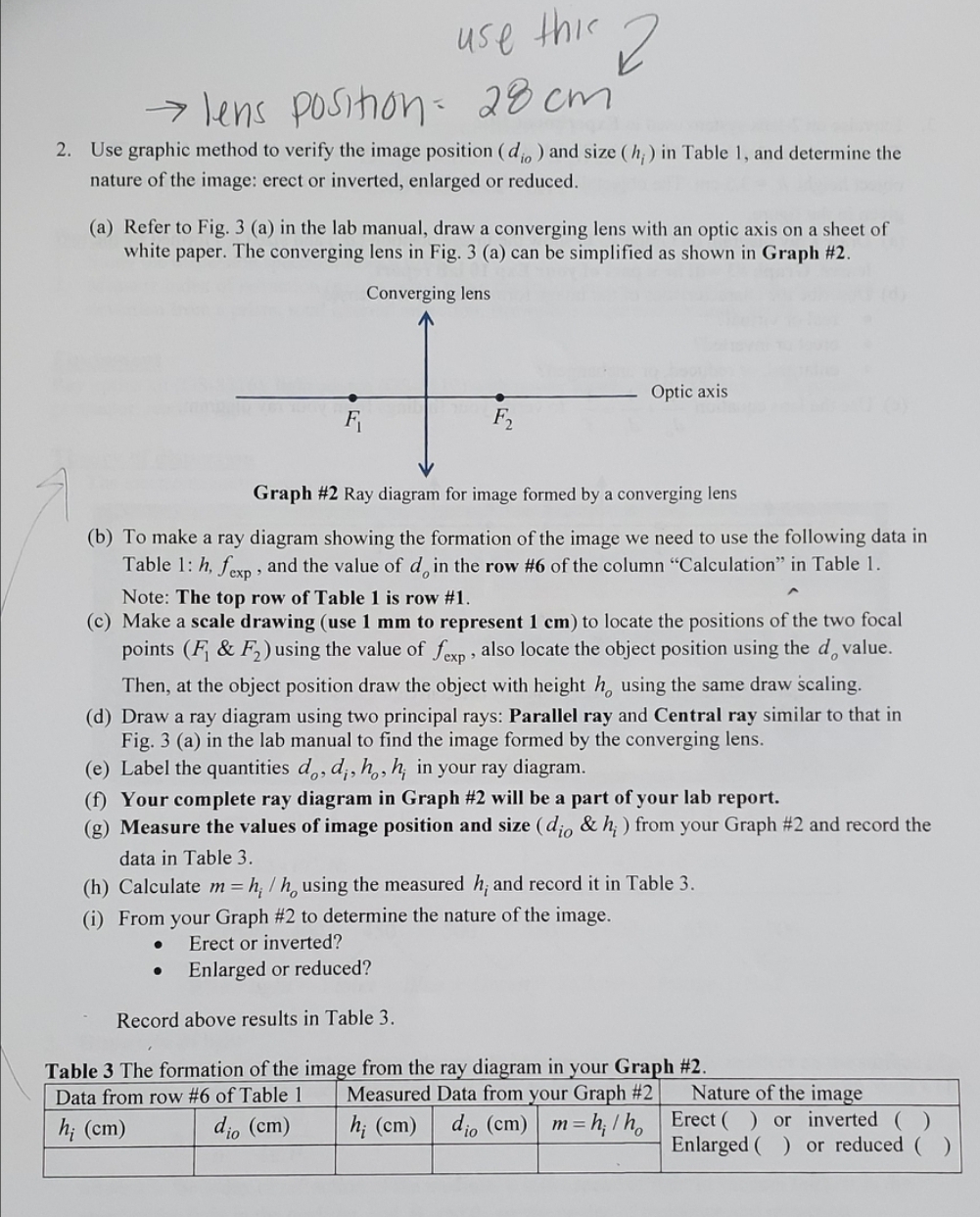 Solved Physics 2 lab experiment 10.2 telescope Please help | Chegg.com