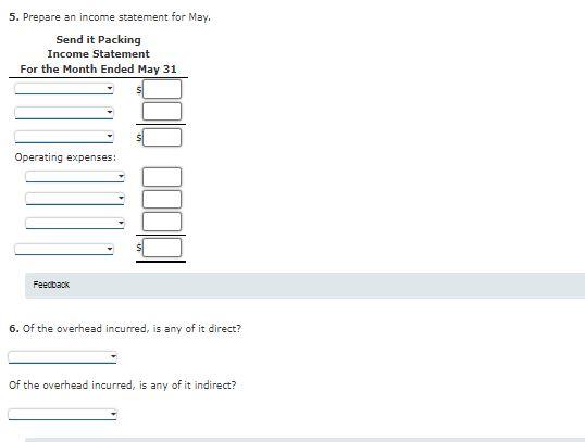 Solved Income Statement, Direct and Indirect Cost Concepts | Chegg.com