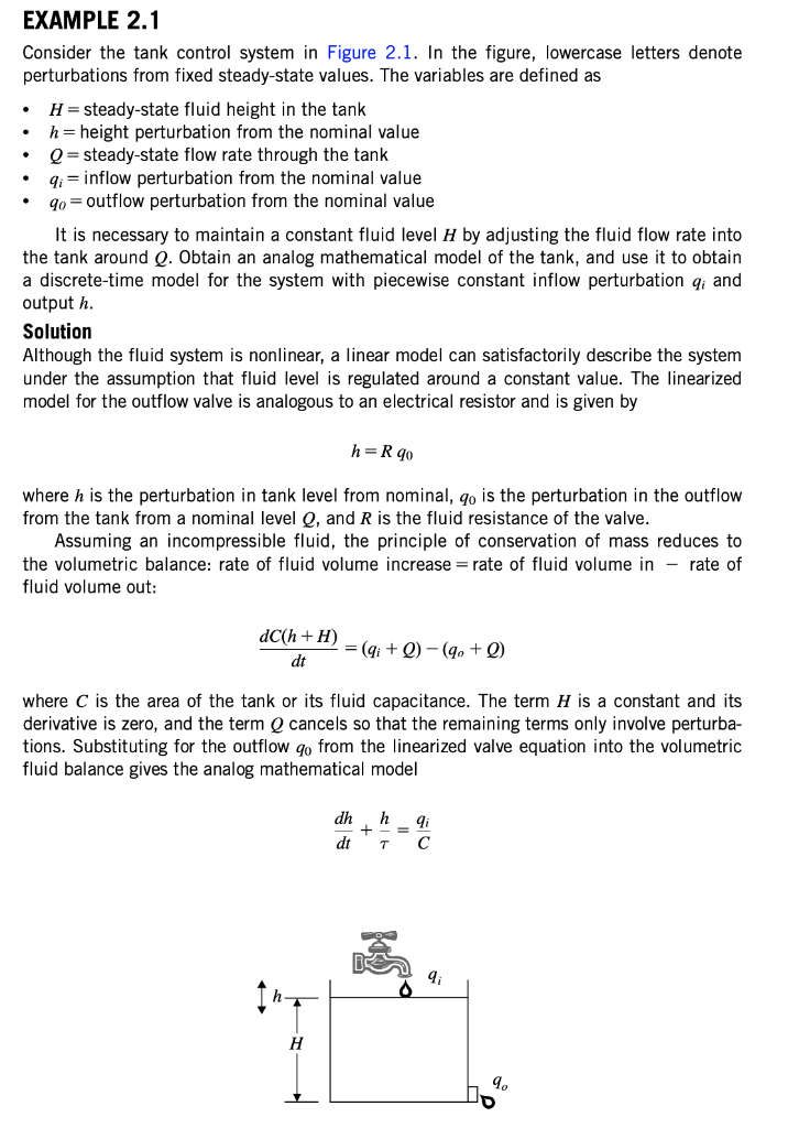 Solved 2.1 Derive the discrete-time model of Example 2.1 | Chegg.com