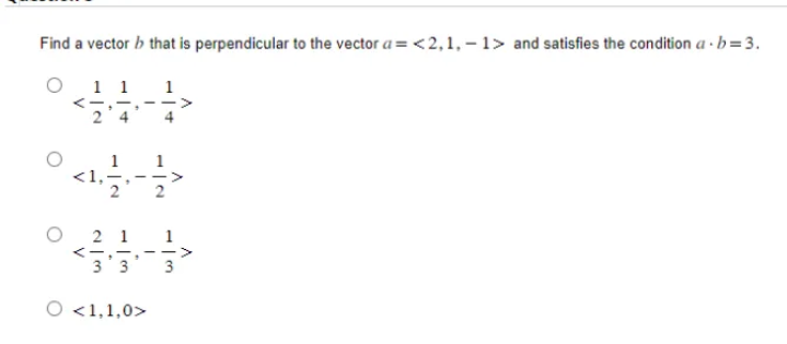 Solved Find a vector b that is perpendicular to the vector | Chegg.com