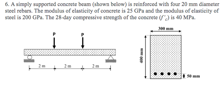 Solved a)calculate the modular ratio n b determine the | Chegg.com