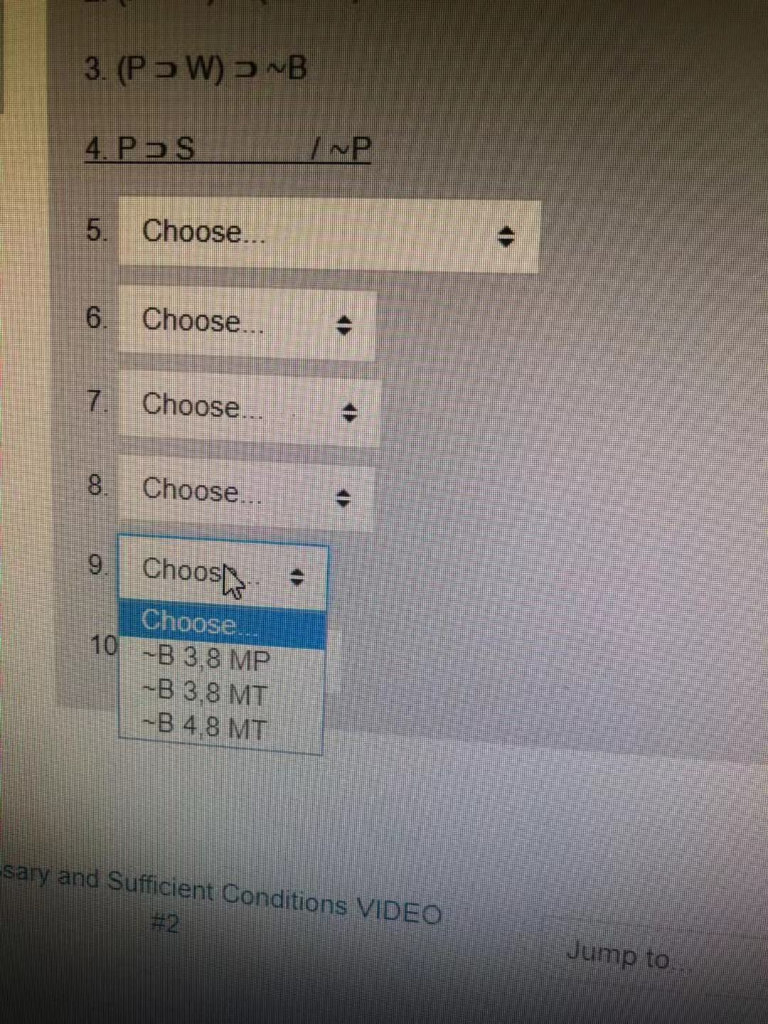 Solved Use the drop-down boxes below to complete the | Chegg.com