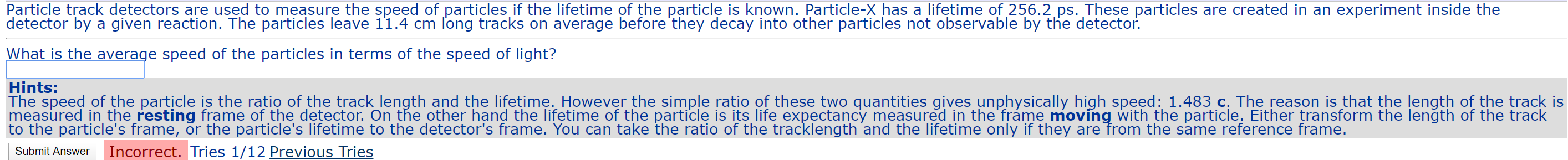 Solved Particle track detectors are used to measure the | Chegg.com