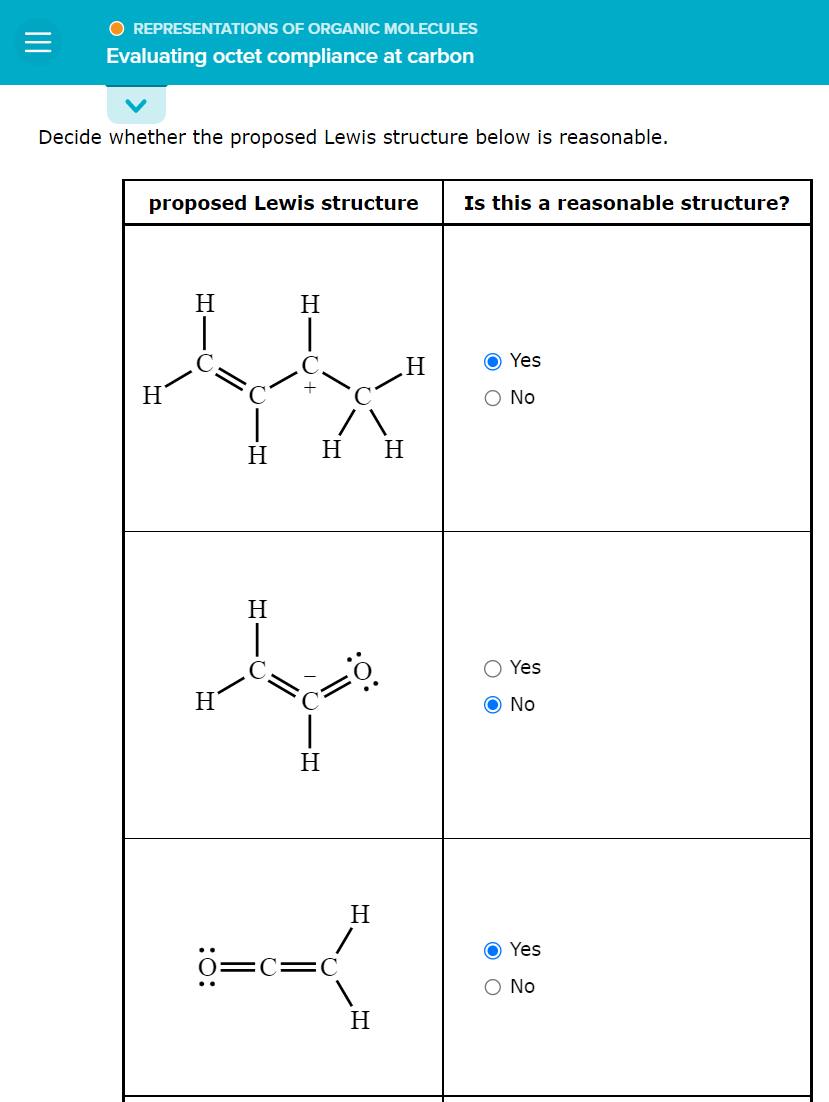 Solved Decide whether the proposed Lewis structure below is | Chegg.com